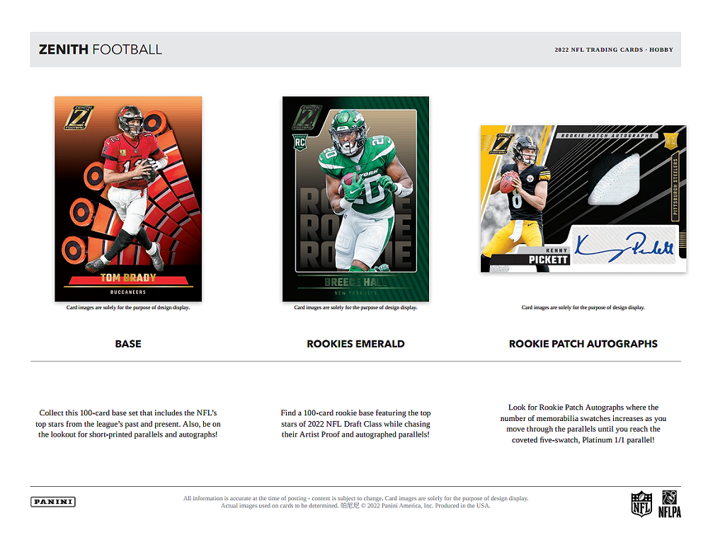 2022 NFL Panini Zenith