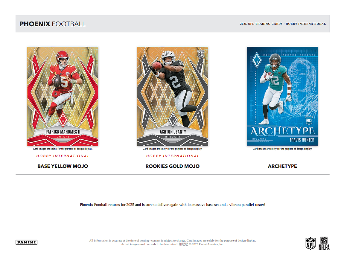 2025 NFL Panini Phoenix Hobby International